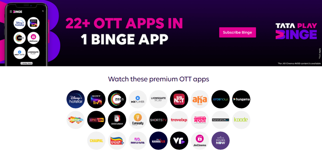 Super-app for multiple OTT platforms, in a single plan or subscription ...
